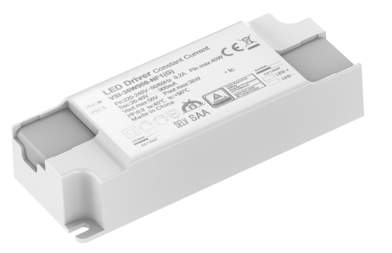LED panel driver 36W faseavsnitt - med ledning/Schuco plugg - Stork